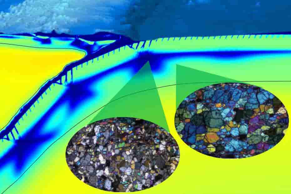 Crushed resistance: Tectonic plate sinking into a subduction zone ...